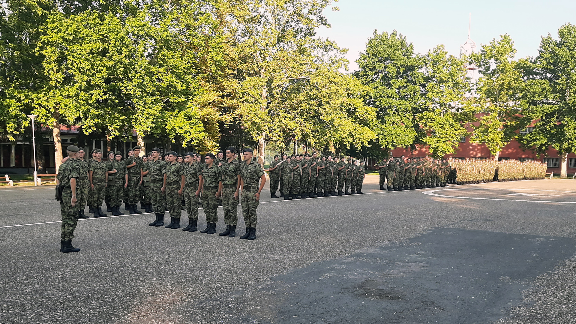 Beginning Of Basic Training For Soldiers Doing Military Service